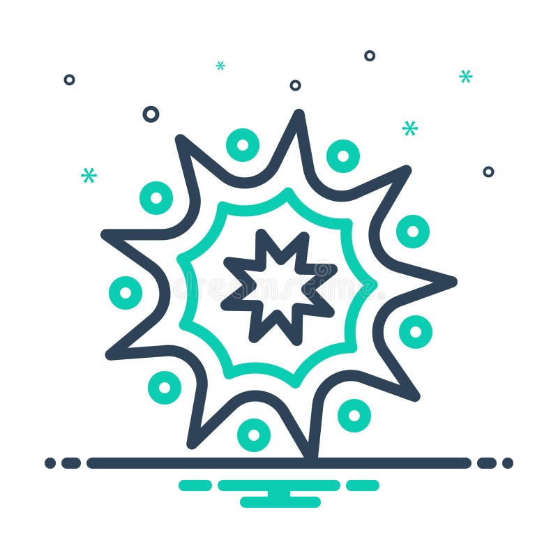 Mix Icon for Blast, Explosion and Caution Stock Vector - Illustration ...