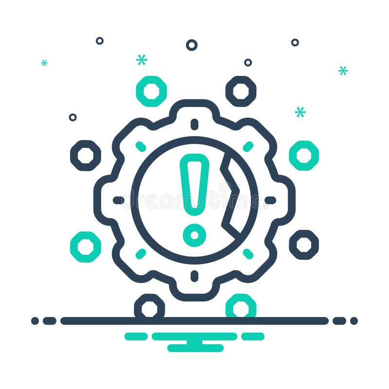 Mix Icon for Broken, Danger and Cracked Stock Vector - Illustration of ...