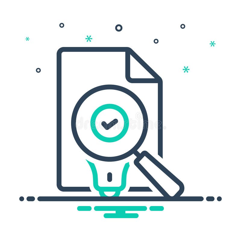 Mix Icon for Clarify, Explain and Search Stock Illustration ...