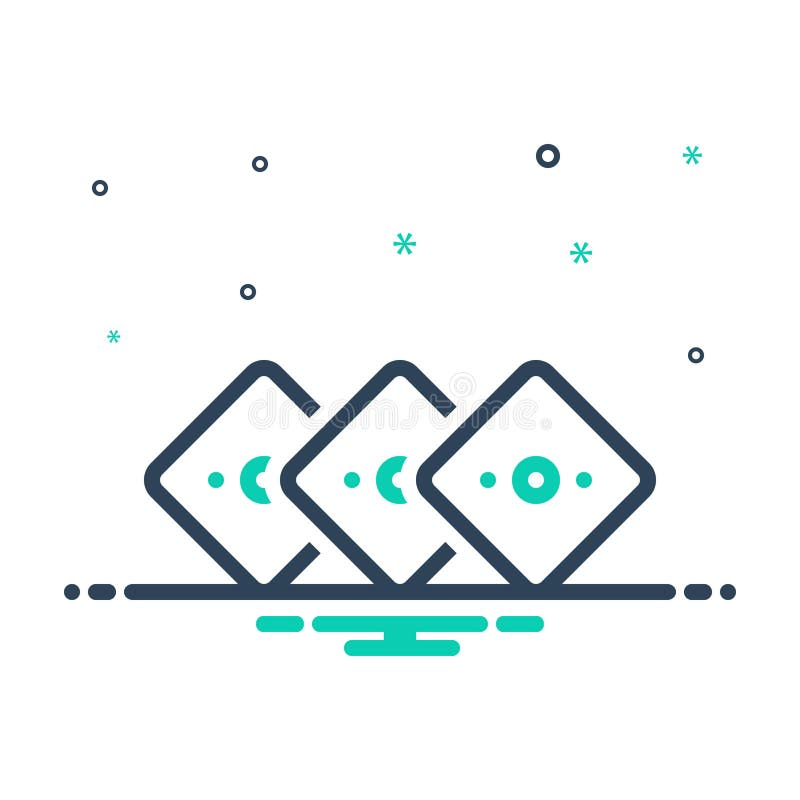 Mix Icon for Collection, Group and Element Stock Illustration ...