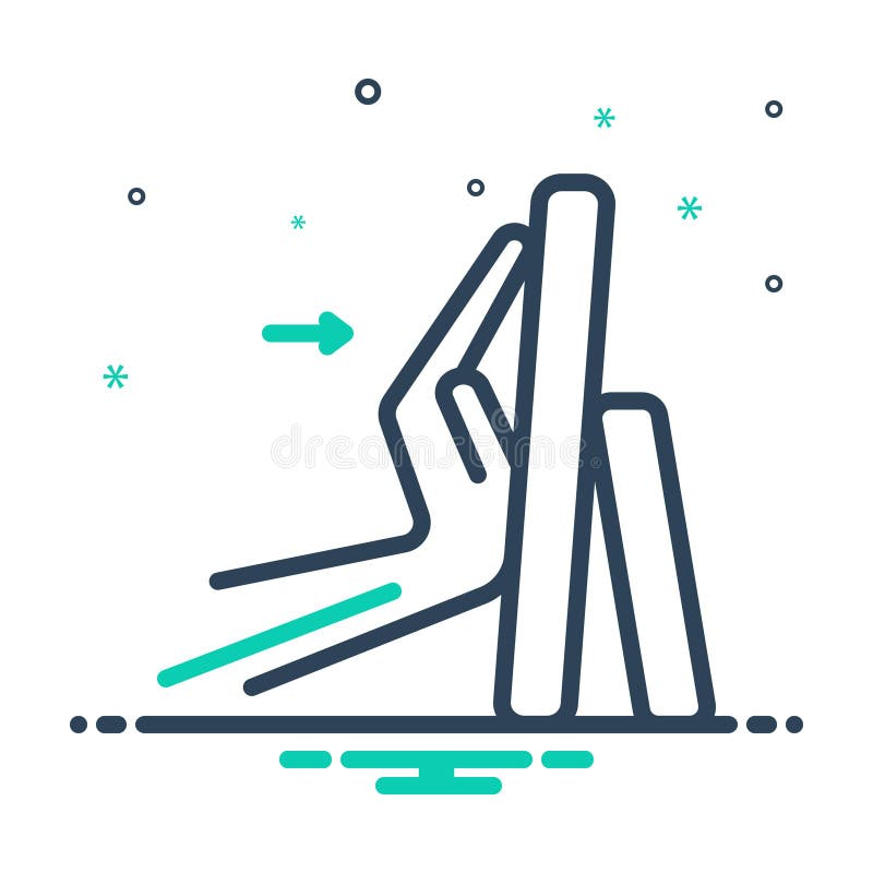 Mix Icon for Force, Effort and Push Stock Illustration - Illustration ...