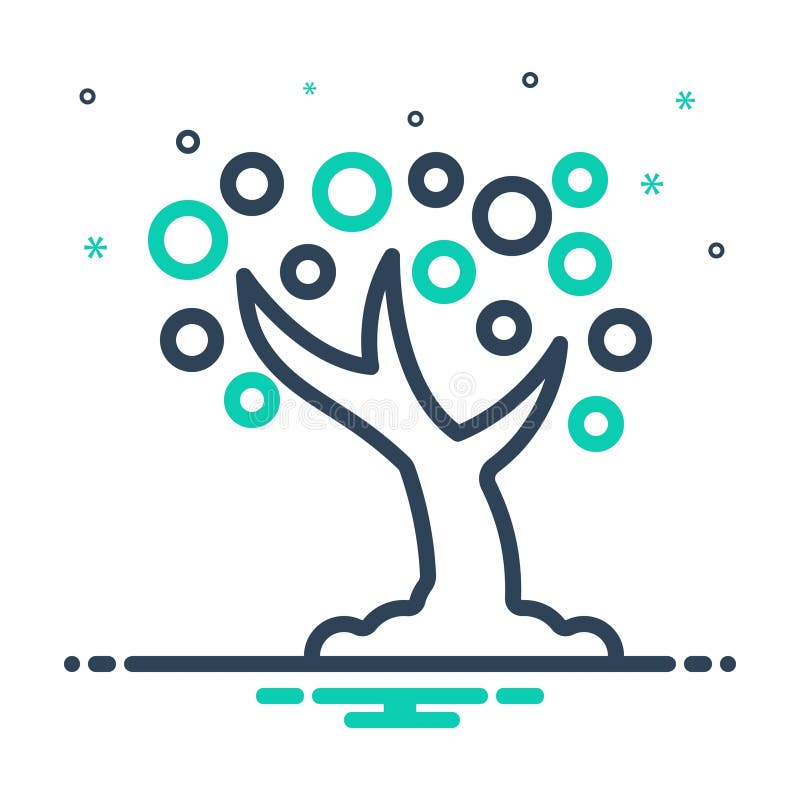 Mix Icon for Generic, Usual and Evergreen Stock Vector - Illustration ...