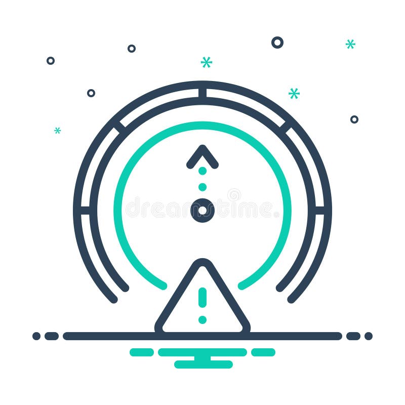 Mix Icon for Indicator, Caution and Vehicle Stock Vector - Illustration ...