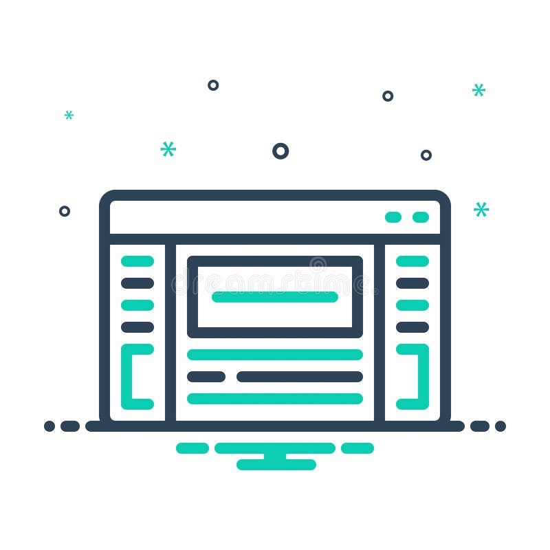 Mix Icon for Interfaces, Application and Technology Stock Vector ...