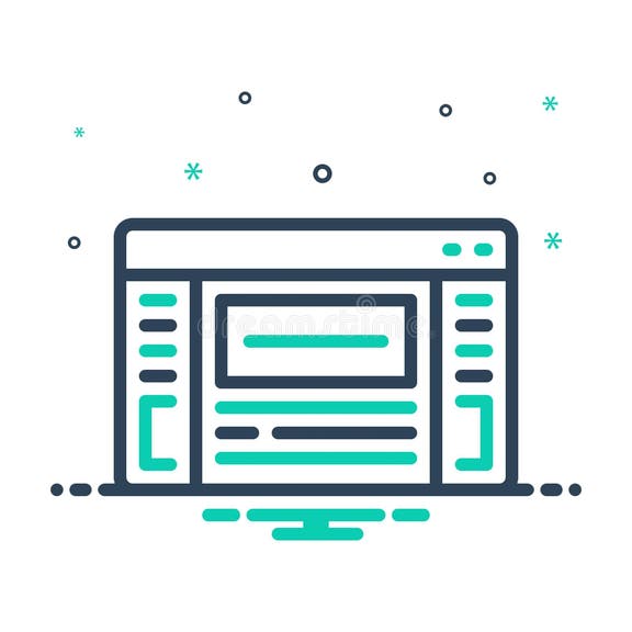 Mix Icon for Interfaces, Application and Technology Stock Vector ...