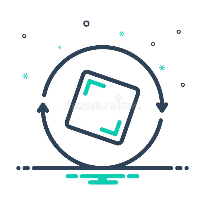 Mix Icon for Rotation, Revolving and Refresh Stock Vector ...
