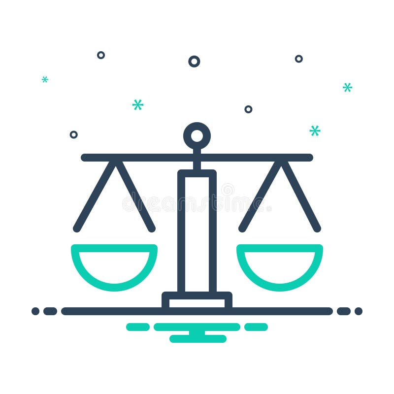 Mix Icon for Scale, Mass and Weight Stock Vector - Illustration of ...