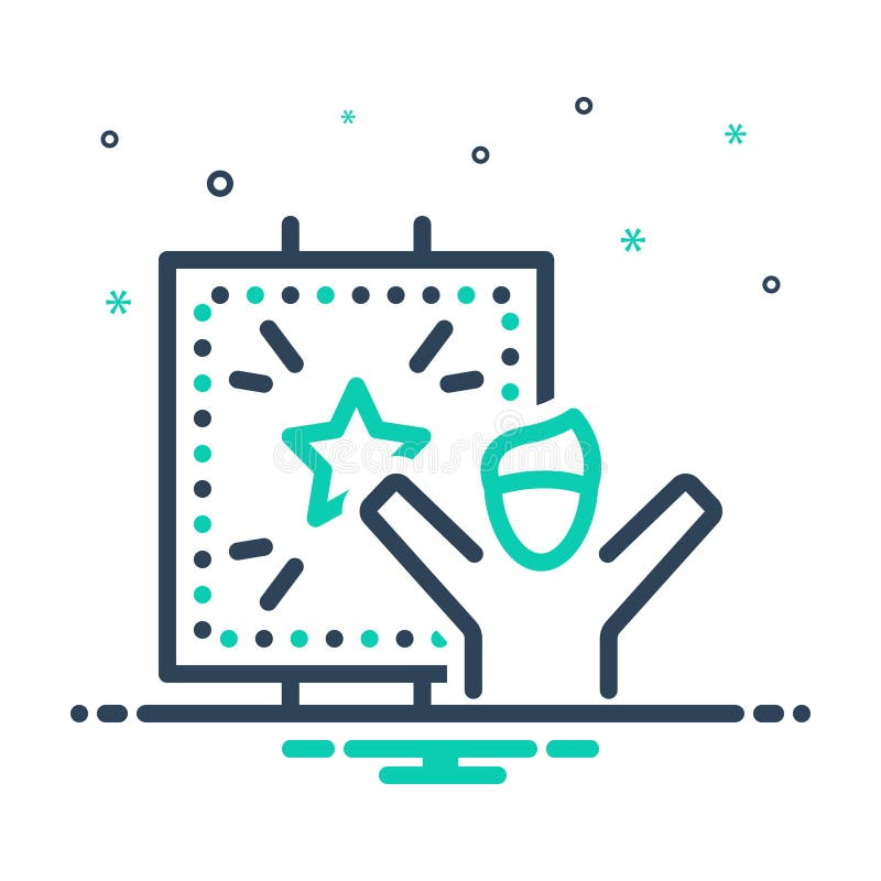 Mix Icon for Self Motivation, Self and Joyful Stock Vector ...