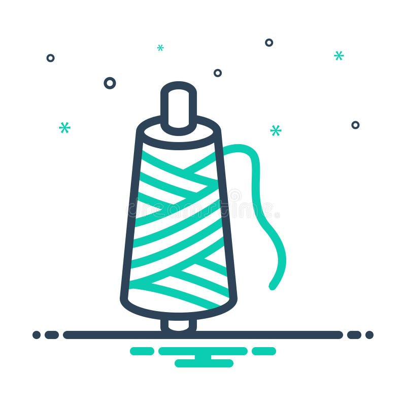 Mix Icon for Sewing Thread Spool, Sewing and Tailor Stock Vector ...