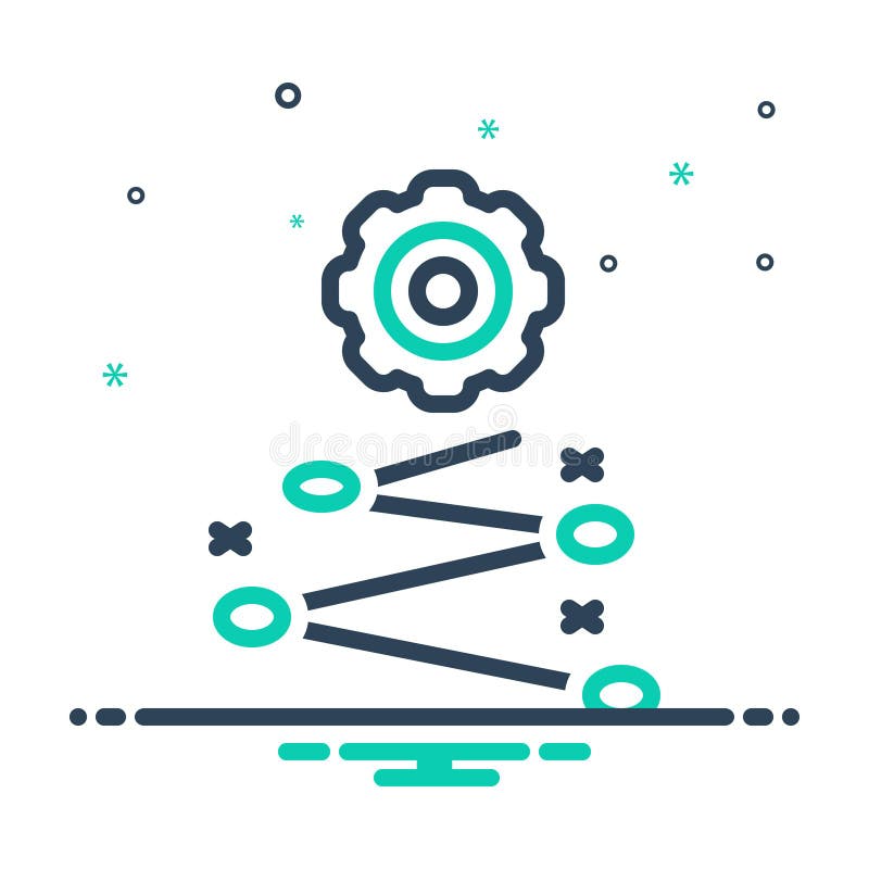 Mix Icon for Strategy, Setting and Master Stock Illustration ...