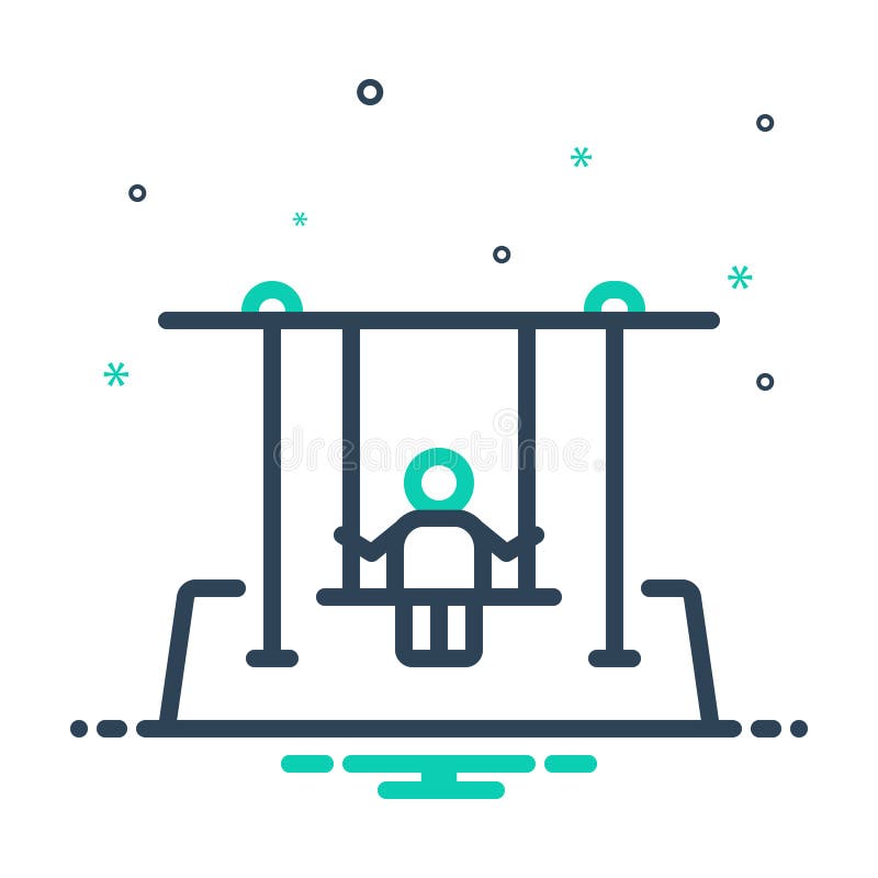 Mix Icon for Swing, Cheerful and Play Stock Illustration - Illustration ...