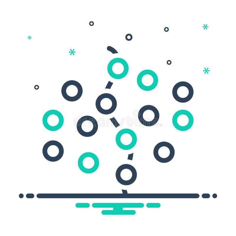 Mix Icon for Synthesis, Protein and Atomic Stock Illustration ...