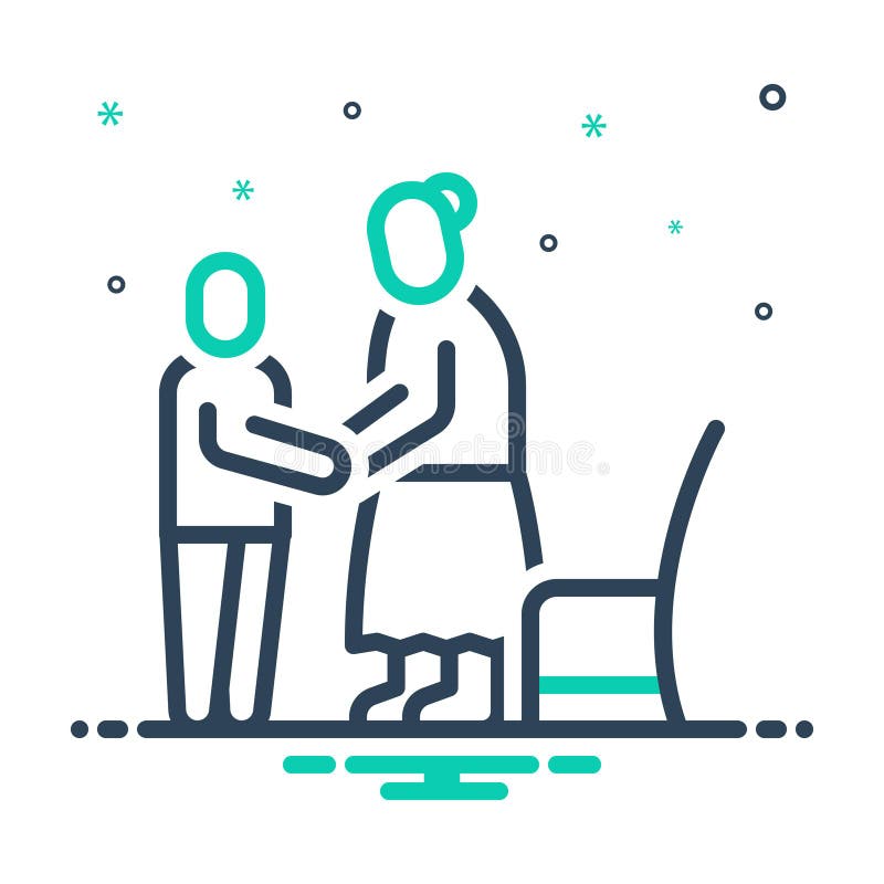 Mix Icon for Unity, Rapprochement and Elder Stock Illustration ...