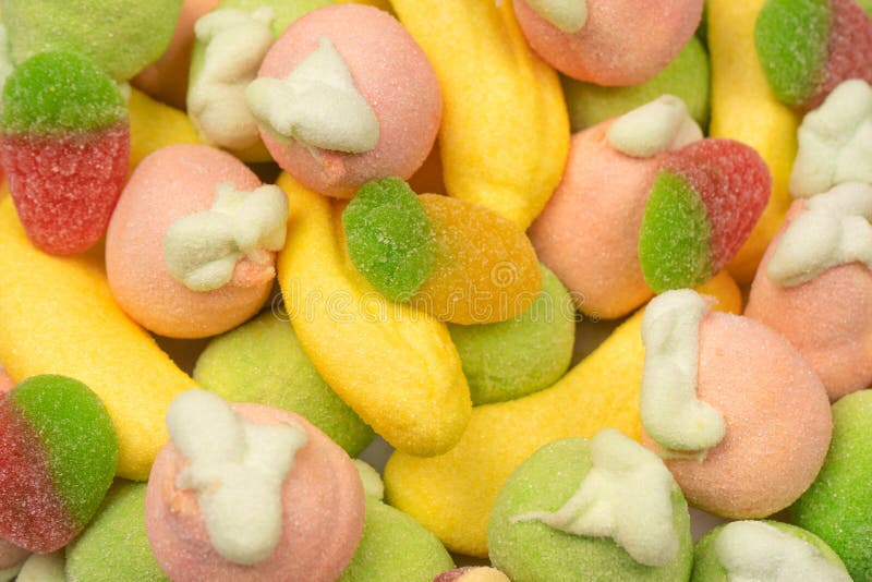 Mix of Jelly Candys and Marshmallows As a Background Stock Photo ...