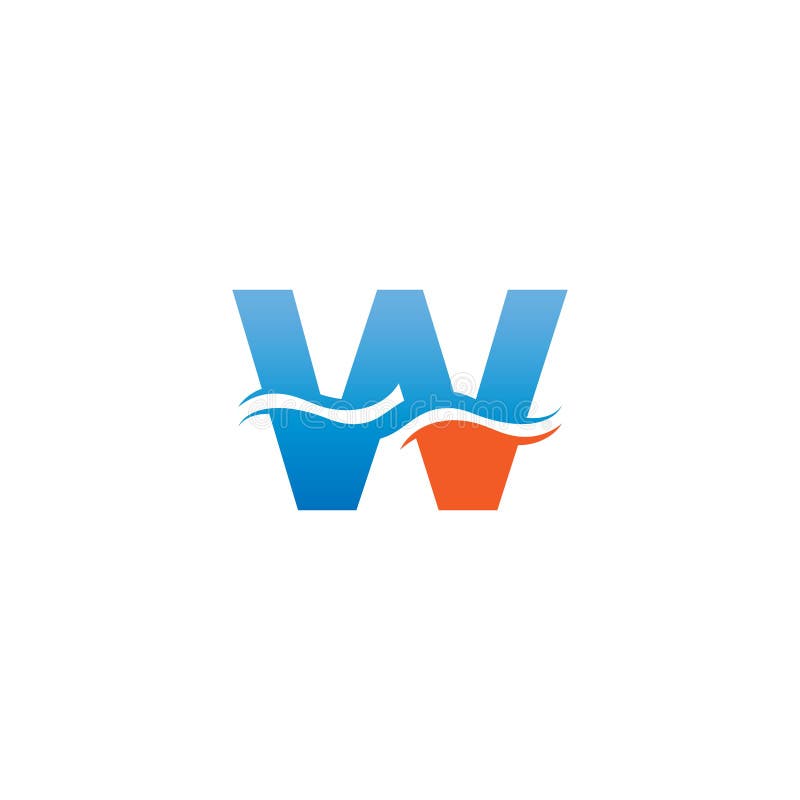 Letter W Wave Stock Illustrations – 840 Letter W Wave Stock ...