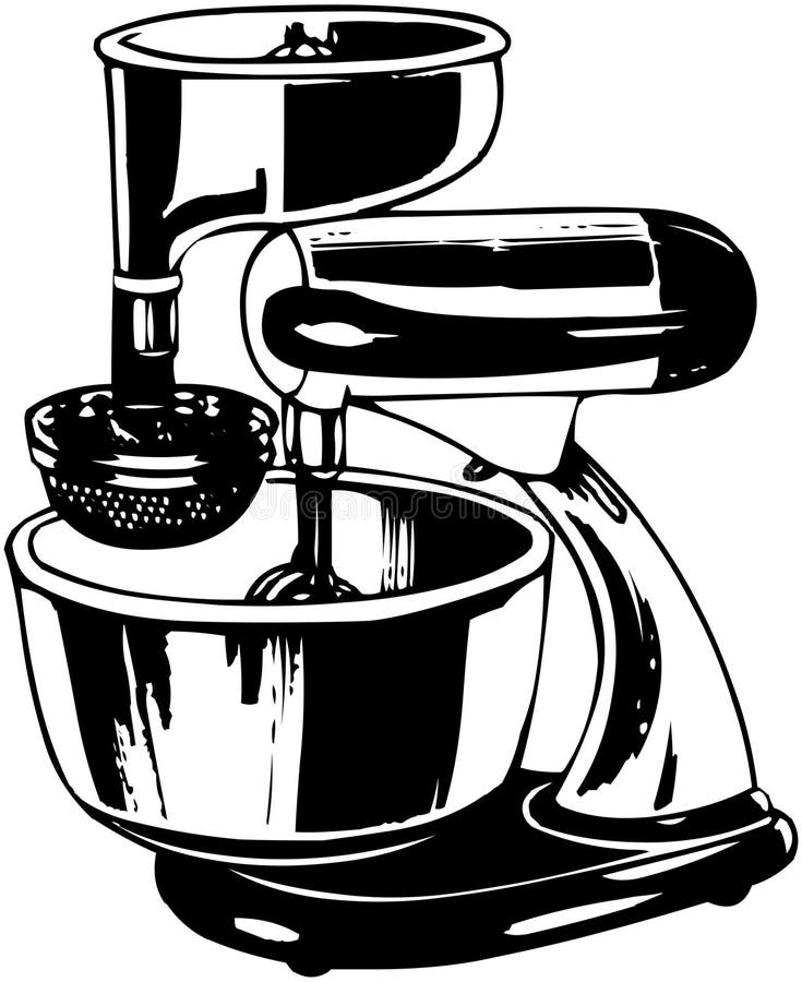 Mix Master stock vector. Illustration of kitchens, fifties - 42096210