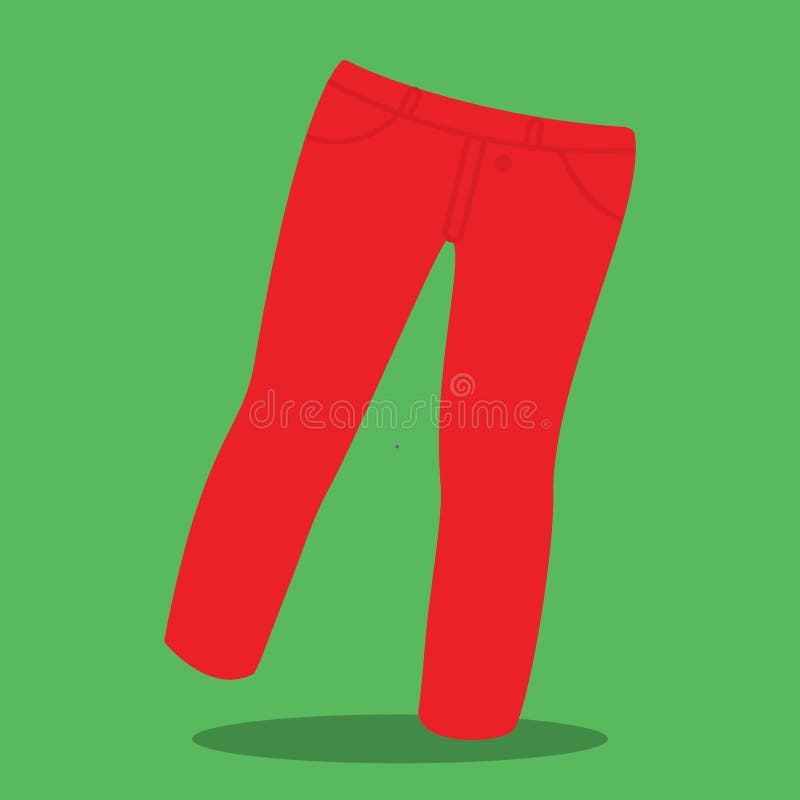 Girl in Red Pants Draws Picture on Canvas. Vector. Stock Vector ...