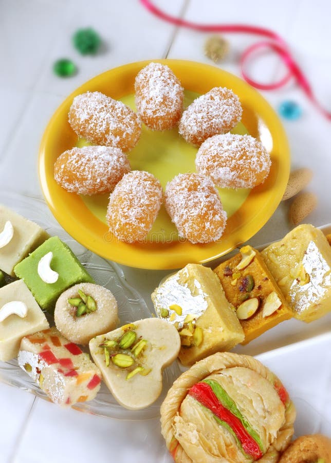 Mix Mithai stock photo. Image of nuts, dessert, multicolor - 34175674
