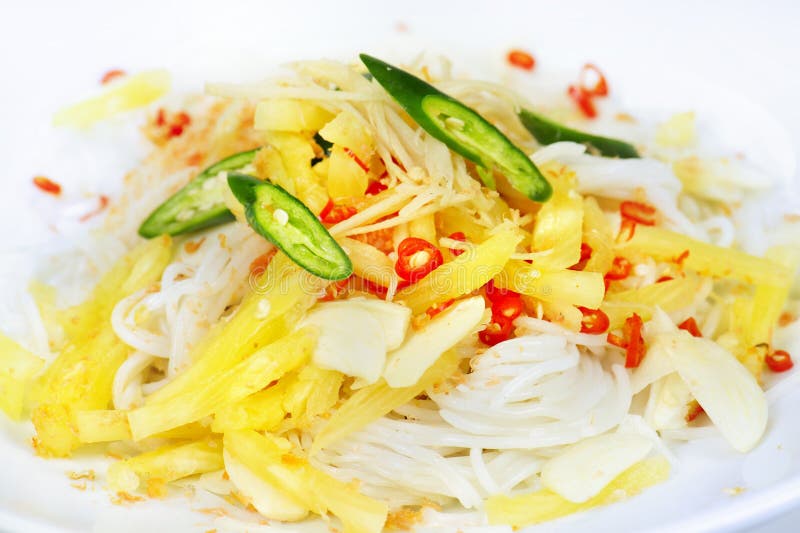 Mix nooodle and salad i stock image. Image of lunch, closeup - 74012401