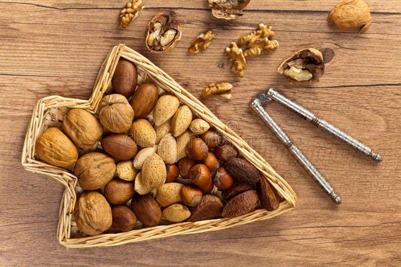 Mix of nuts stock image. Image of assortment, cracked - 52441151