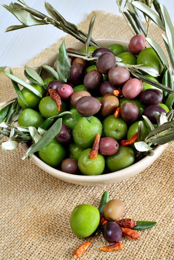Mix olives stock image. Image of tree, cooking, mediterranean - 40079191