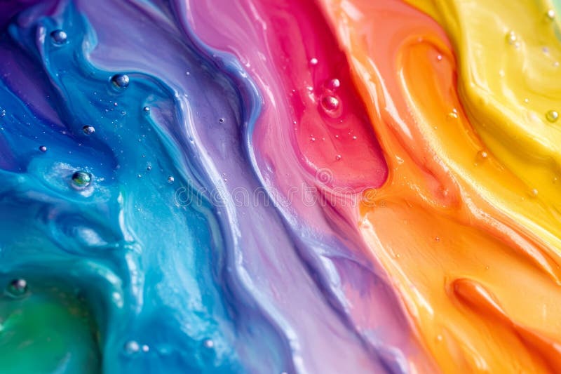 Mix paint theme, rainbow. stock illustration. Illustration of acrylic ...