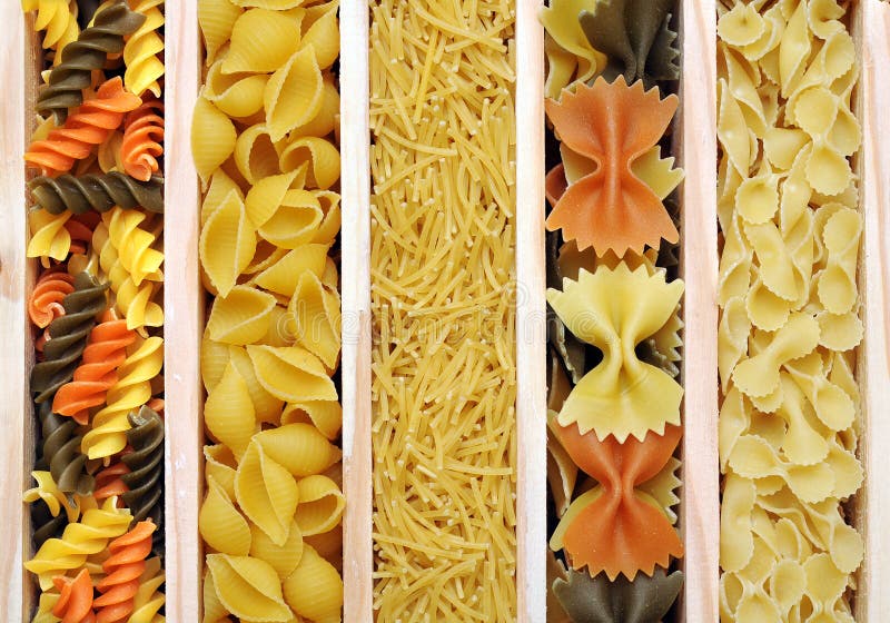 Mix of pasta stock image. Image of thin, ingredient, wheat - 29511459