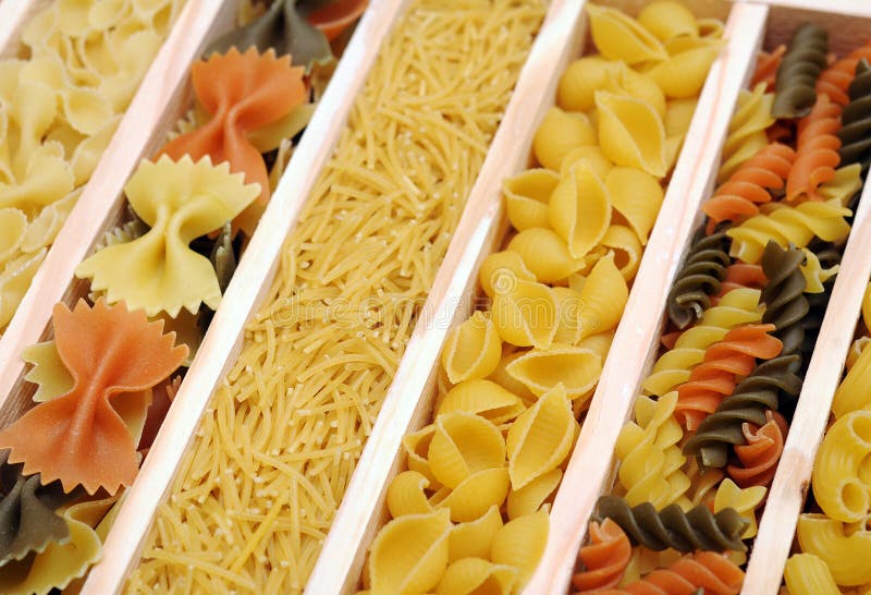 Mix of pasta stock image. Image of round, pile, tube - 29511479