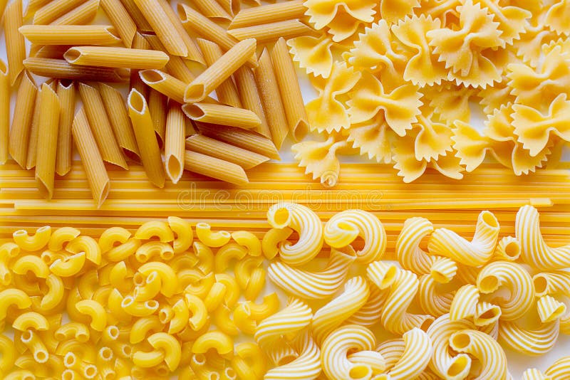 Mix of pasta stock photo. Image of noodle, gourmet, ingredient - 102996310