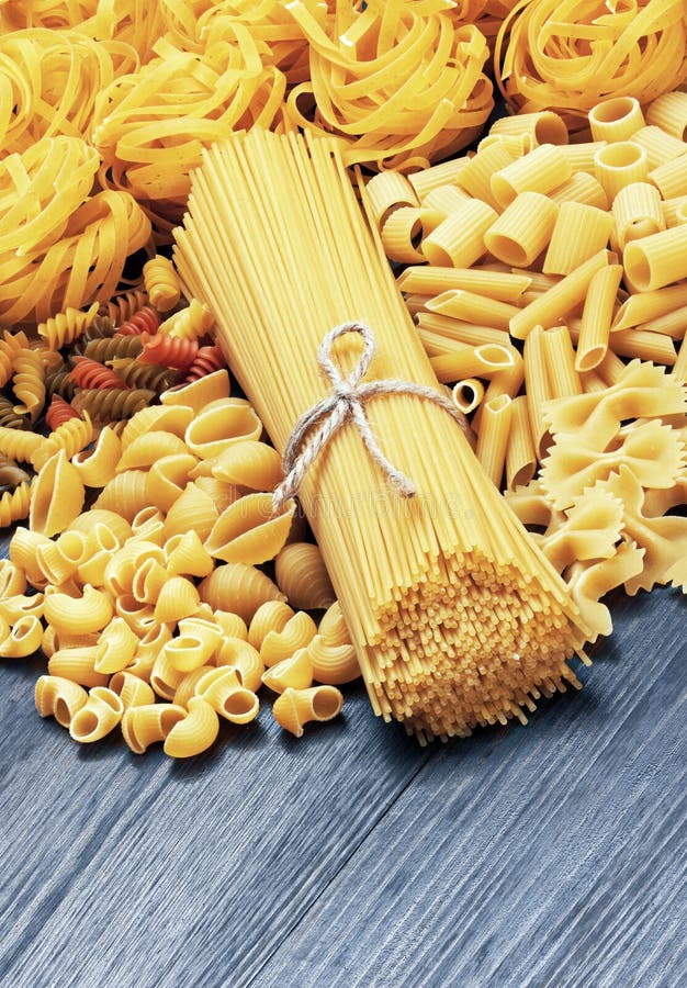 Mix of pasta stock photo. Image of cook, heap, product - 55153982