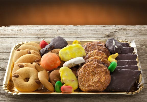 Mix of Pastries and Cookies Stock Image - Image of chocolate, cookies ...