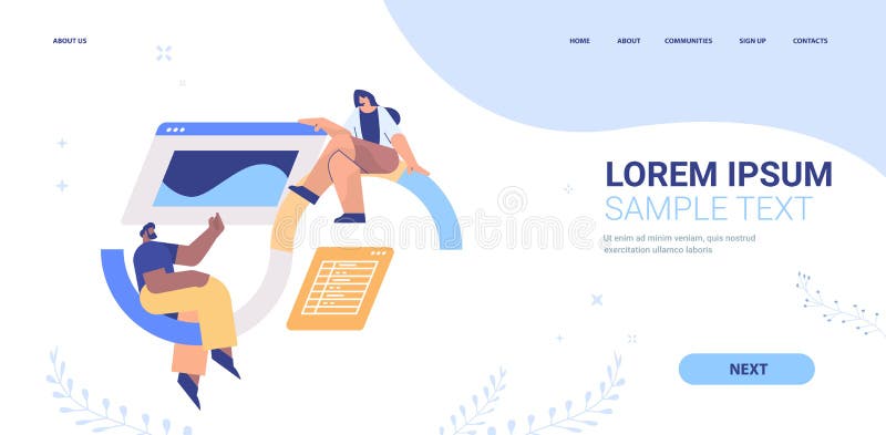 Mix Race Developers Creating Website Ui Interface Web Application Development Program Software ...