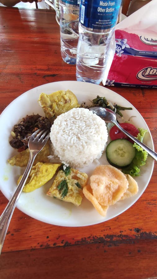 Mix Rice Traditional Food from Bali Stock Image - Image of food, rices ...