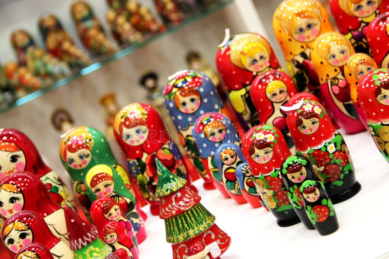 Mix of Russian Babushkas stock image. Image of object - 57141005