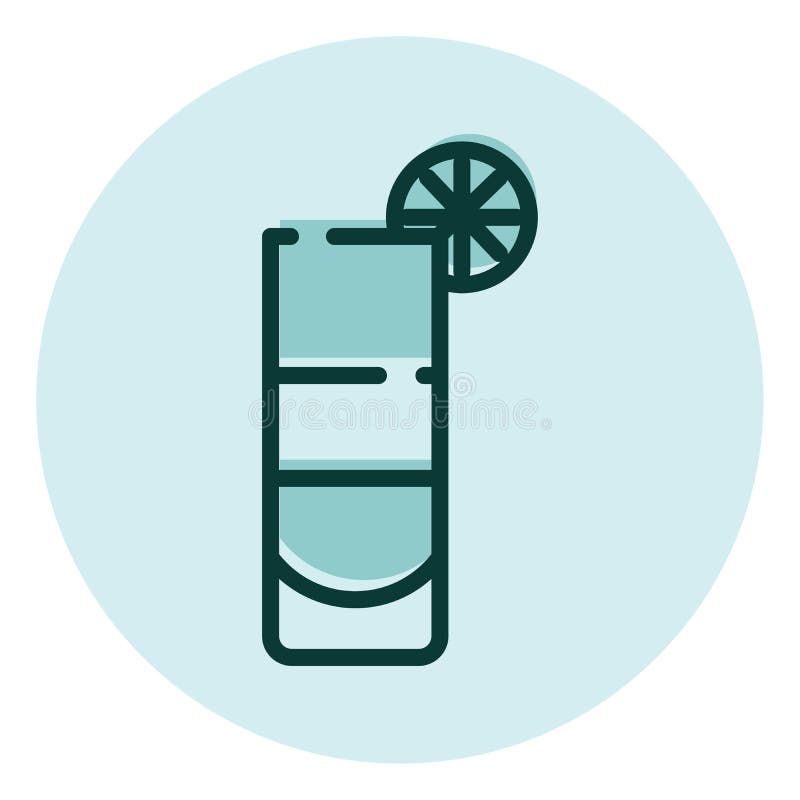 Shot drink icon flat stock vector. Illustration of isolated - 91623070