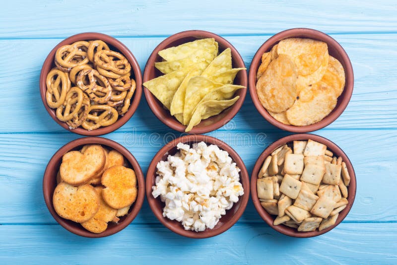 Mix of snacks stock image. Image of eating, popcorn - 133654249