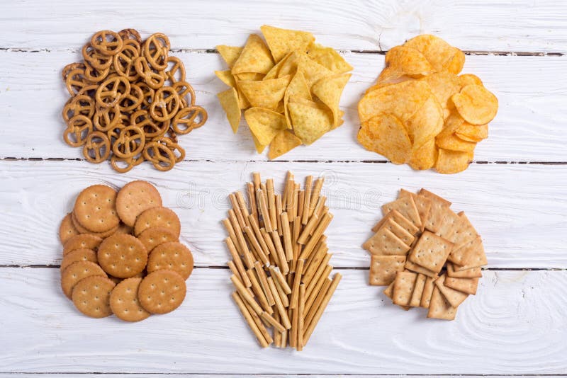 Mix of snacks stock image. Image of mixed, overhead - 103080831