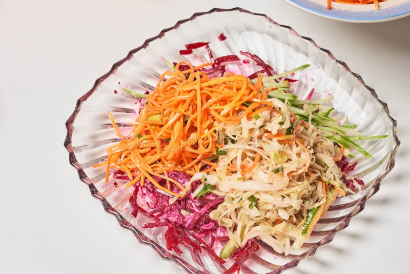 Mix of Spicy Korean Vegetable Kimchi Salads Stock Image - Image of ...