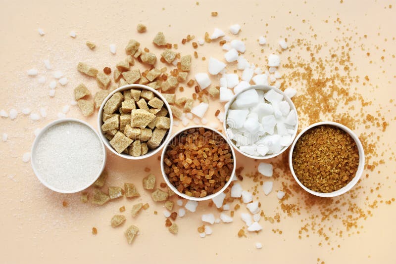 Mix of Sugar Varieties: Unbleached, Brown and White, Refined and ...