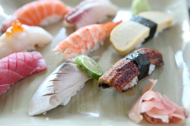 Mix Sushi Set, Japanese Food Stock Image - Image of rice, asian: 141571535