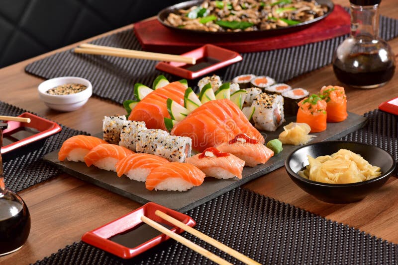 Japanese food board stock photo. Image of fresh, dish - 109612762