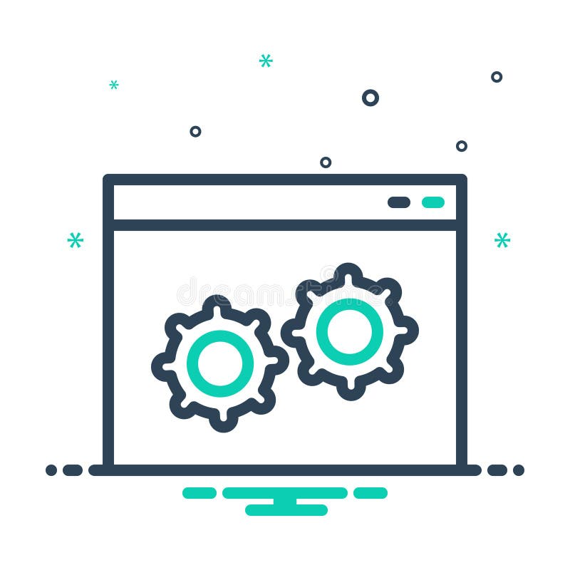 Symbol Für Die Softwareentwicklung Vektor Abbildung - Illustration von ...