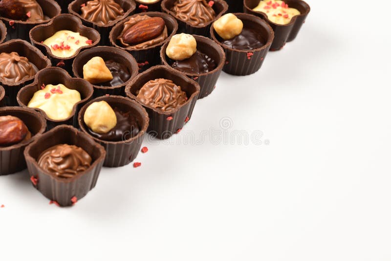 Mix of Tasty Chocolate Candy Collection Stock Image - Image of noble ...