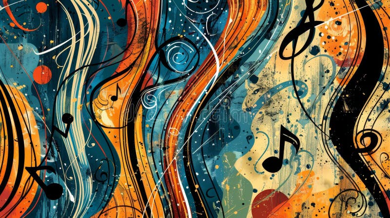 A Mix of Tracks Blending To Create Rich Harmony, Ai Generated Stock ...