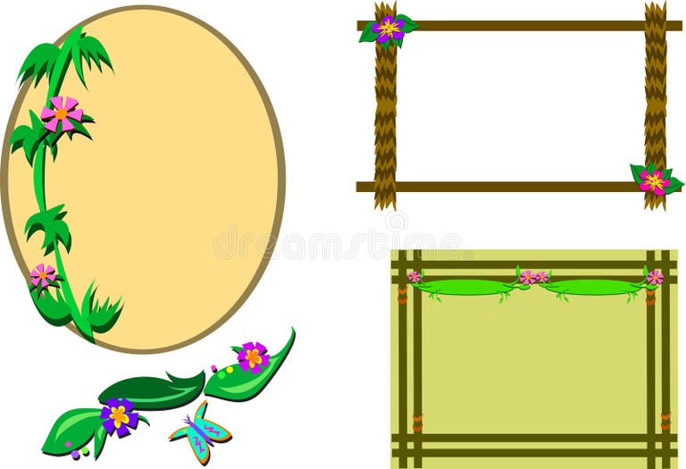 Bamboo Frames Cartoon Stock Illustrations – 104 Bamboo Frames Cartoon ...