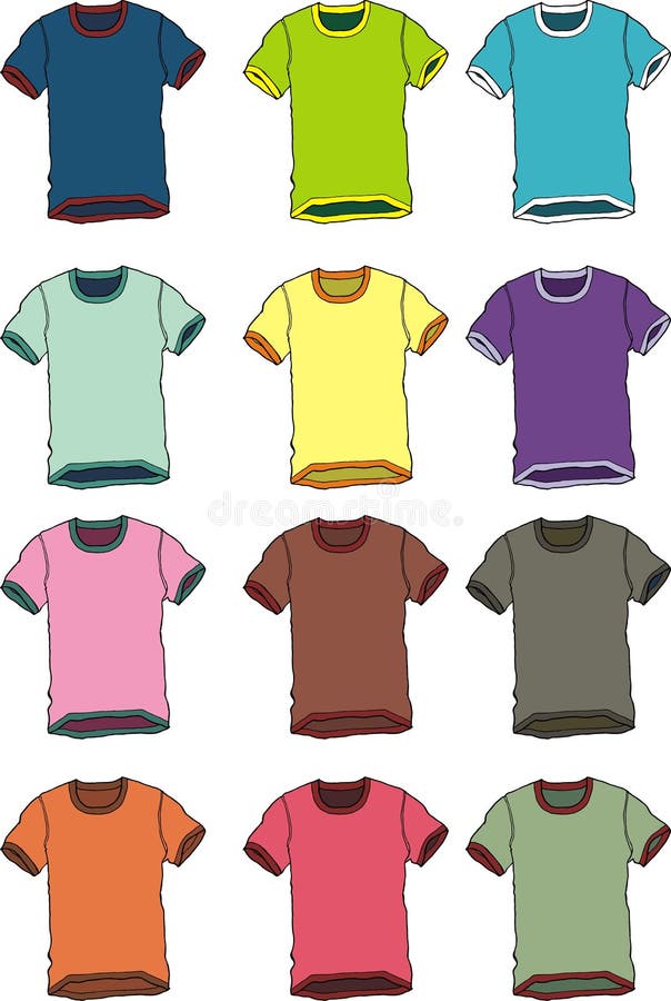 Mix tshirt stock vector. Illustration of green, male - 12920318