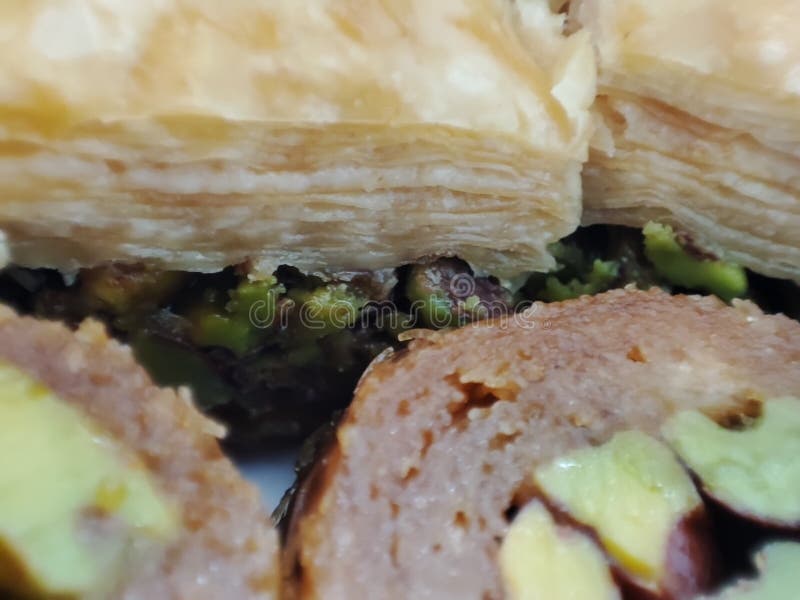 Mix of Turkish desserts stock image. Image of meat, baking - 258461491