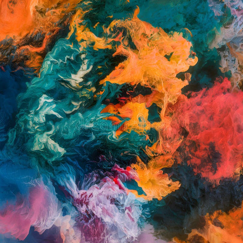 Mix of Vibrant Colors and Textures Creating an Engaging Backdrop Stock ...