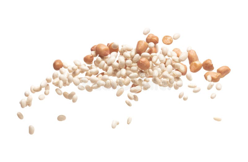 Mix White Peanut Beans Fall Down Explosion, Several Kind Bean Float ...