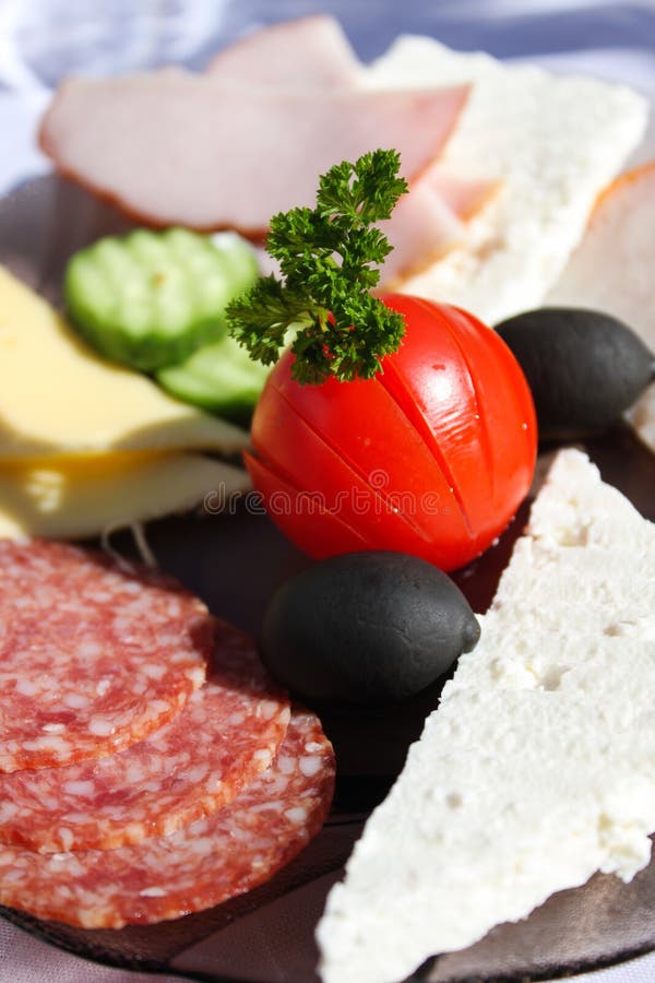 Mixed appetizer plateau stock photo. Image of decor, buffet - 28859112